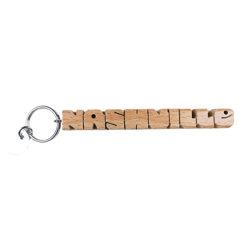 NASHVILLE WOODCUT KEYCHAIN – The Museum Store