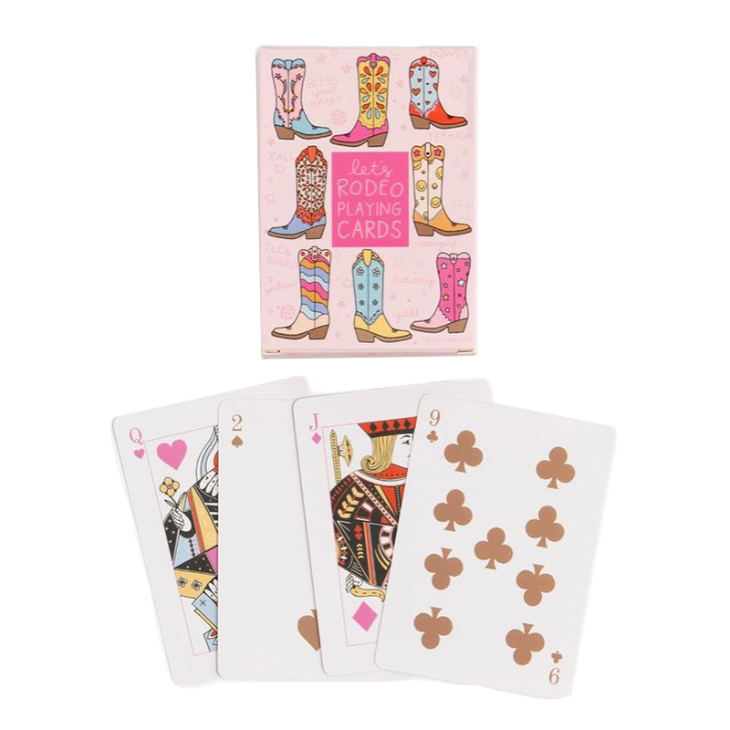 CALLIE DANIELLE LET'S RODEO WESTERN COWGIRL BOOTS DECK OF PLAYING CARD ...