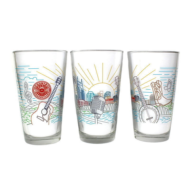 LINE ART PINT GLASS – The Museum Store